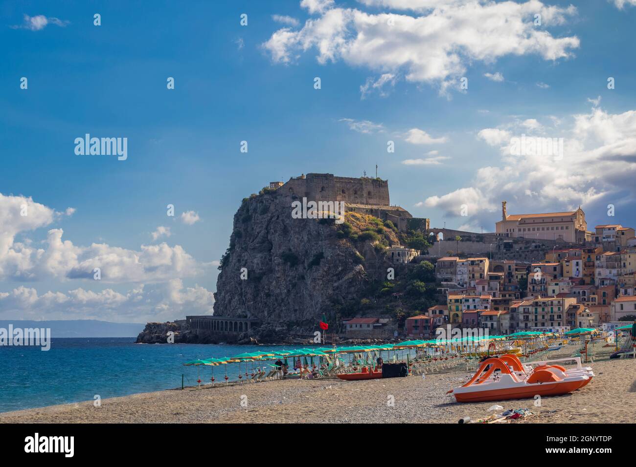 Castello Ruffo di Scilla castle in Calabria region, Italy Stock Photo ...