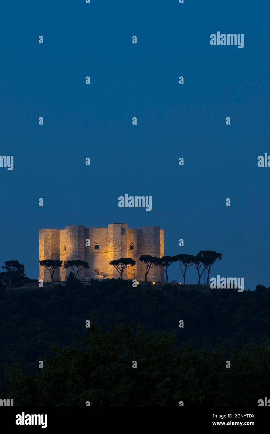 Castel del Monte, castle built in an octagonal shape by the Holy Roman ...