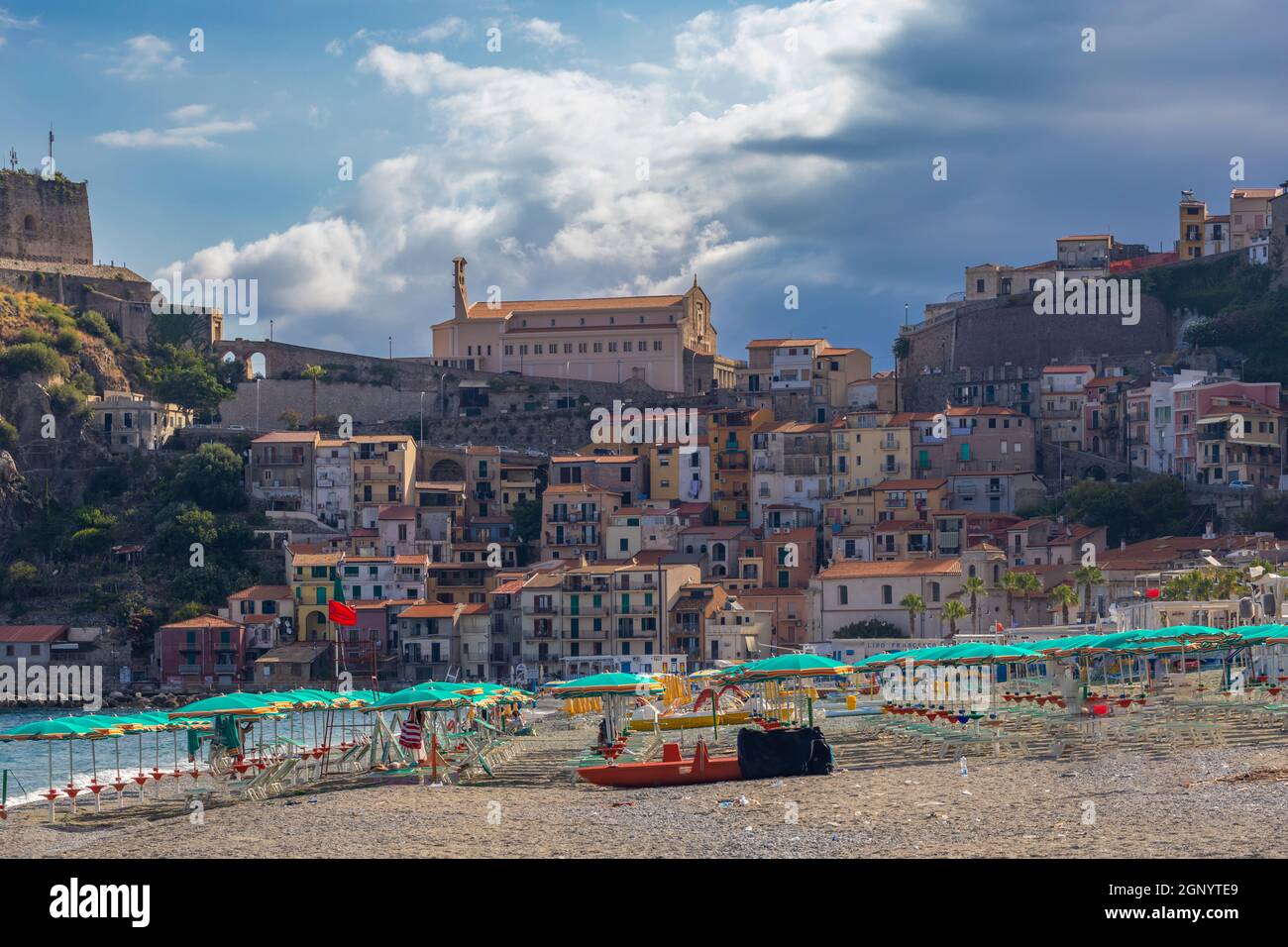 Castello Ruffo di Scilla castle in Calabria region, Italy Stock Photo ...
