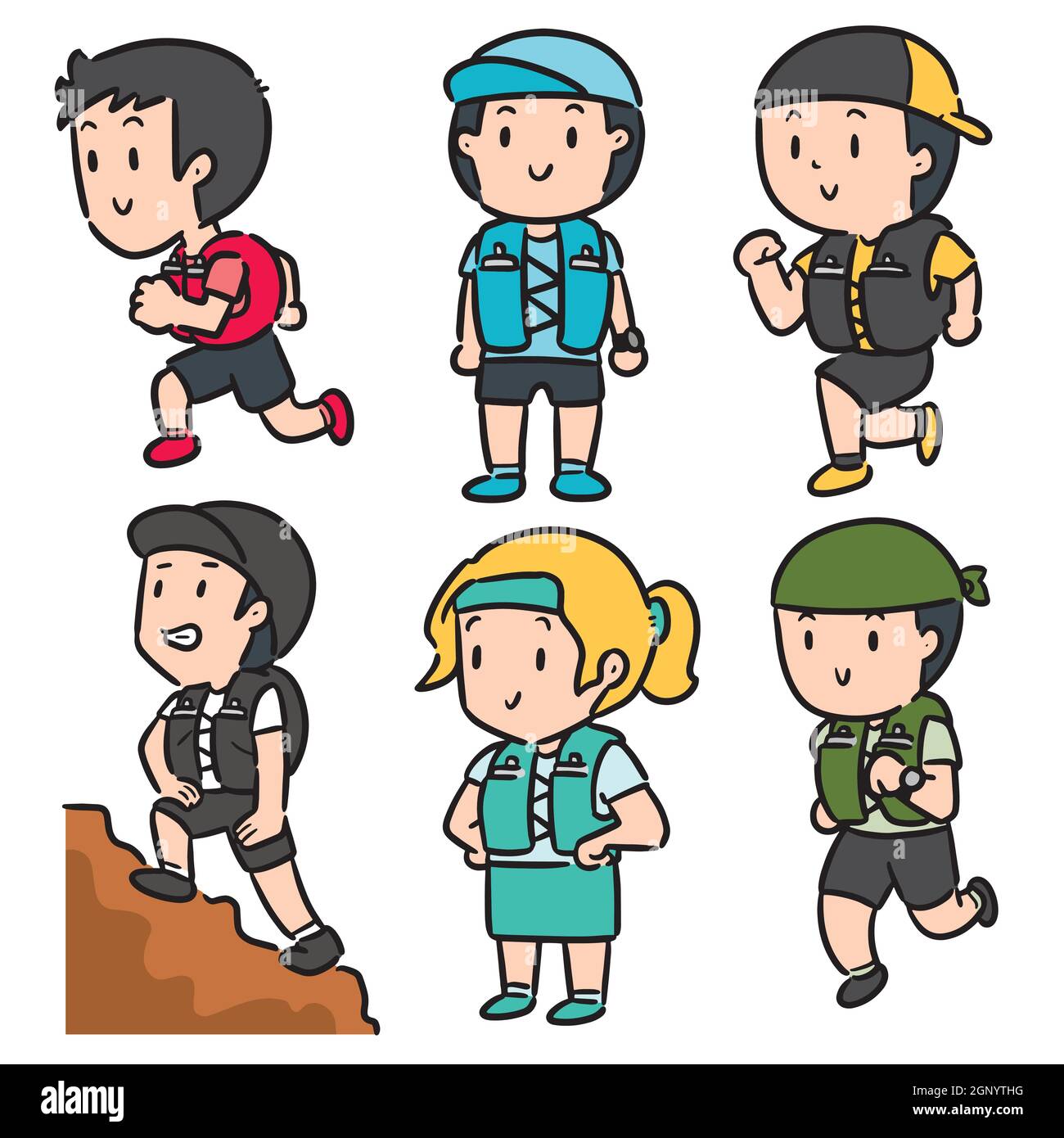 vector of trail runner Stock Vector Image & Art - Alamy