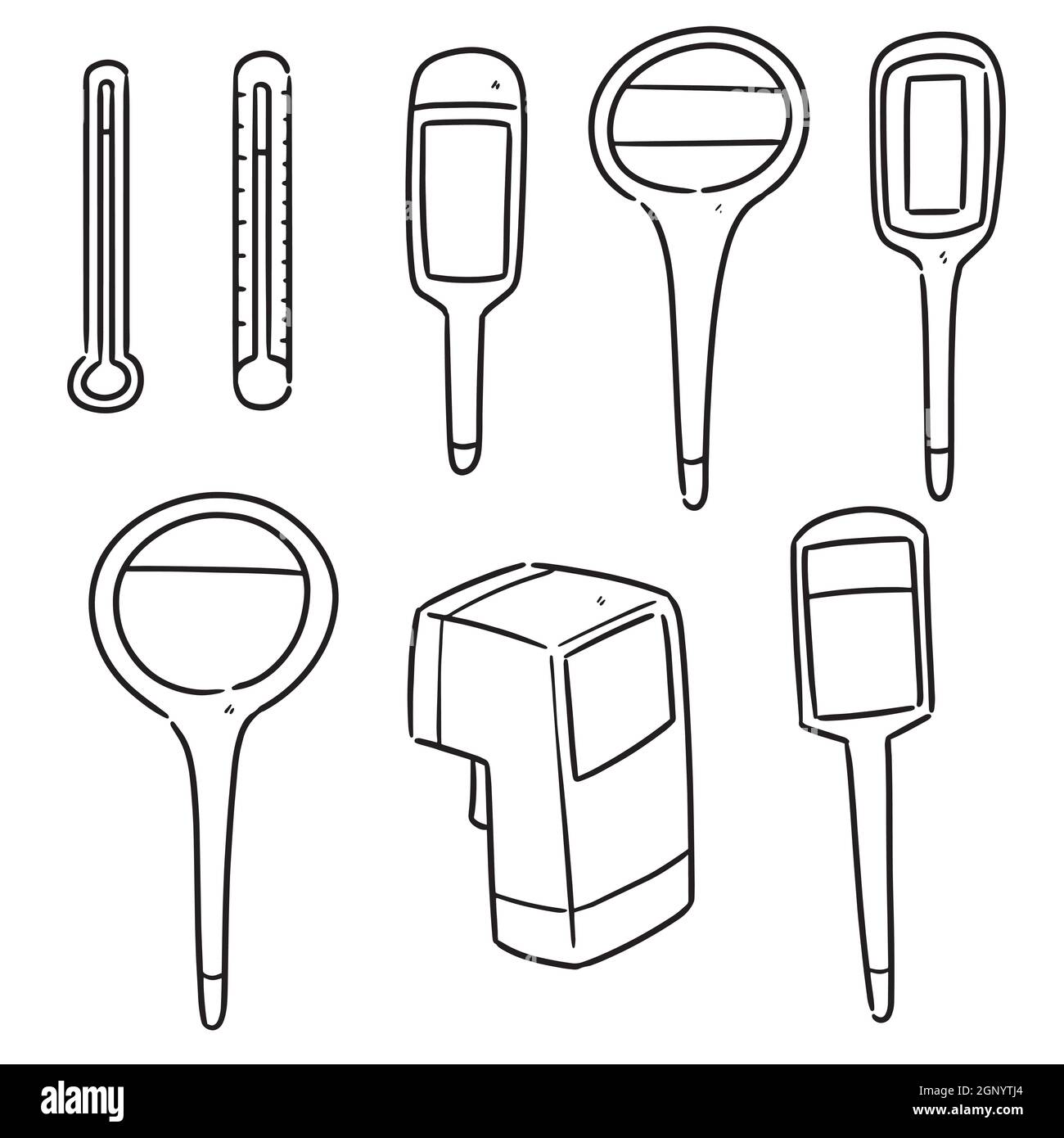 Drawing thermometer Black and White Stock Photos & Images - Alamy