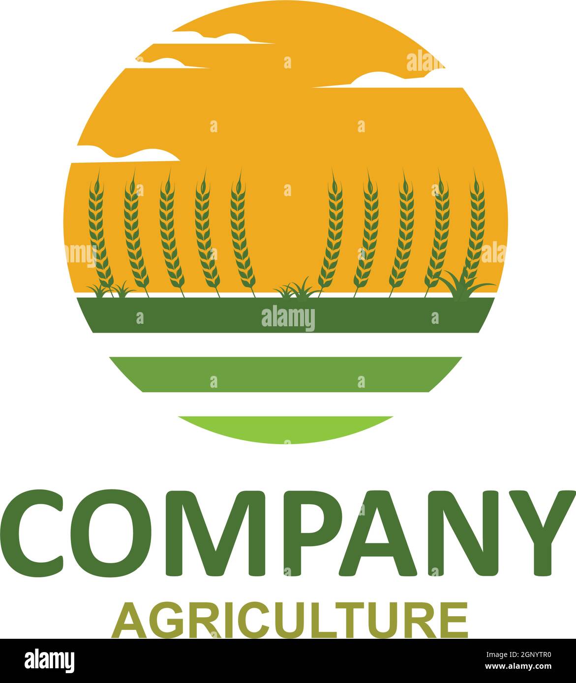 Ecological agriculture rice Stock Vector Images - Alamy