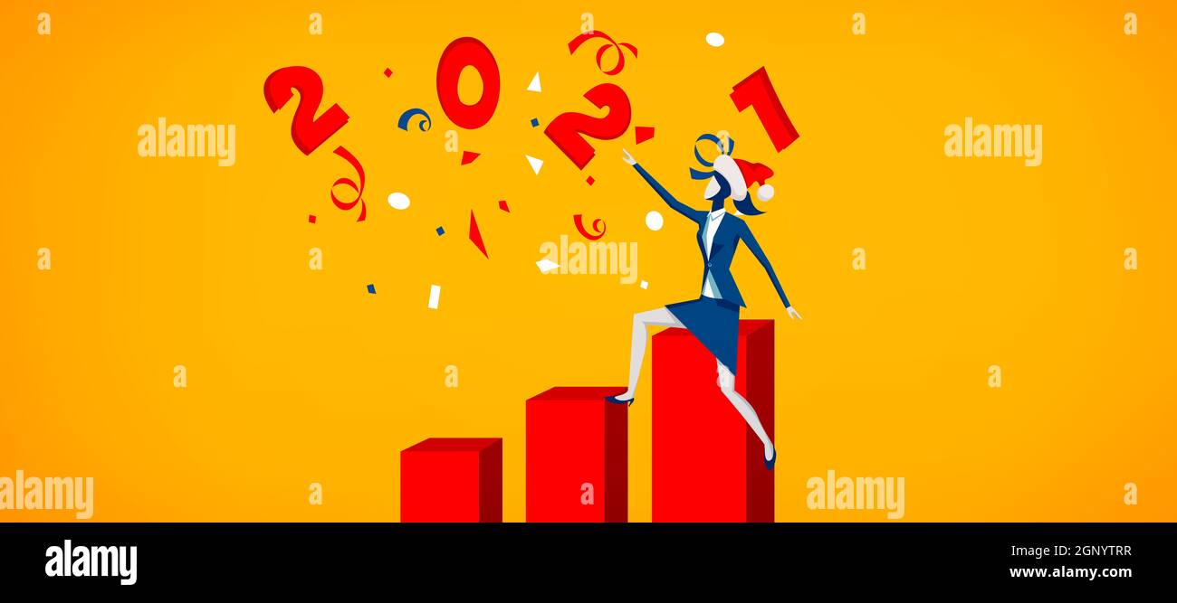 Creative design concept for the year 2021. 3D illustration Stock Photo ...