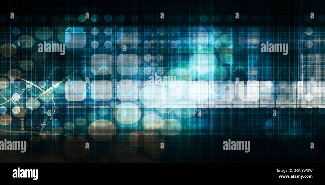Medical Research Background with Digital Formation Art Stock Photo - Alamy