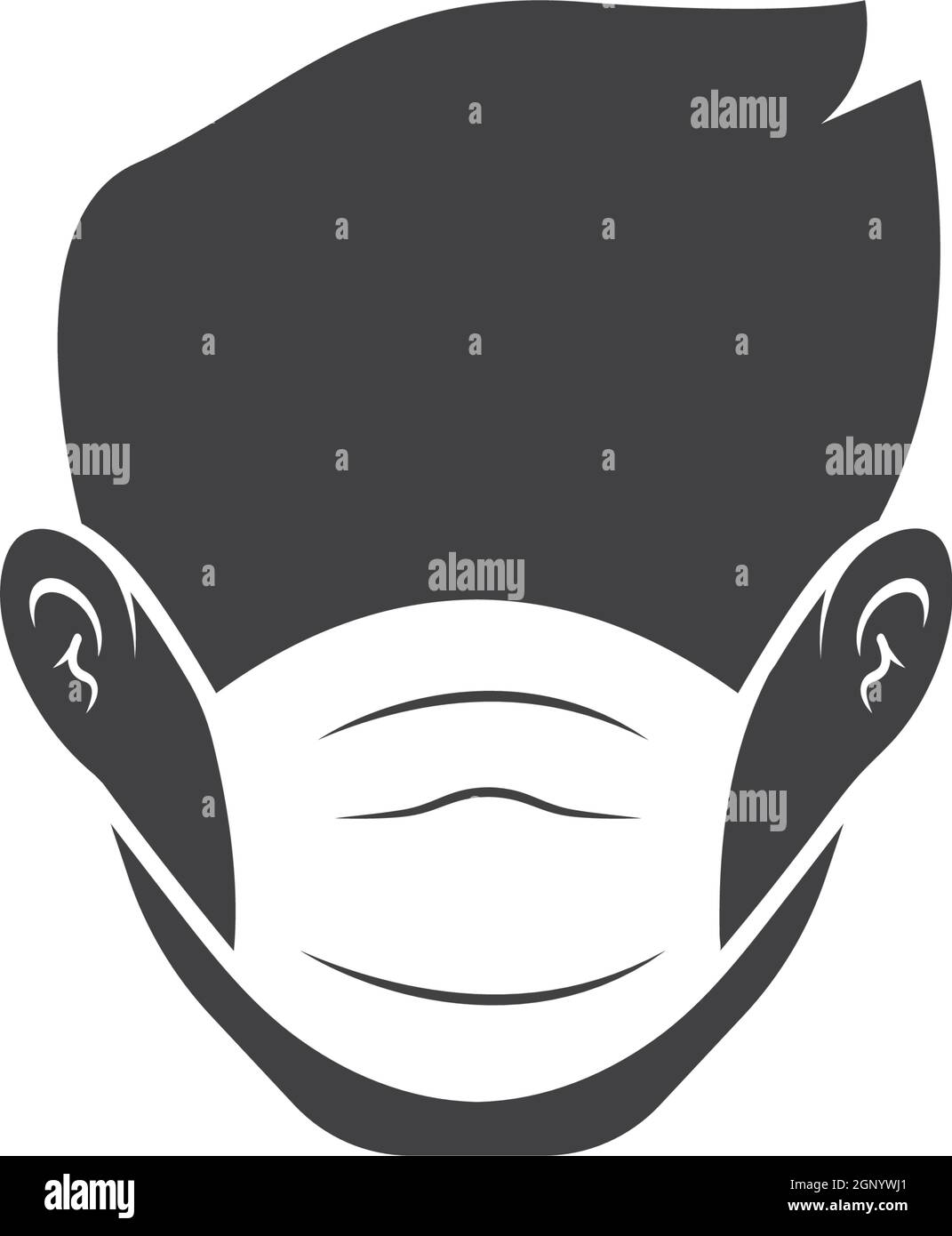 face man using pollution mask vector Stock Vector Image & Art - Alamy
