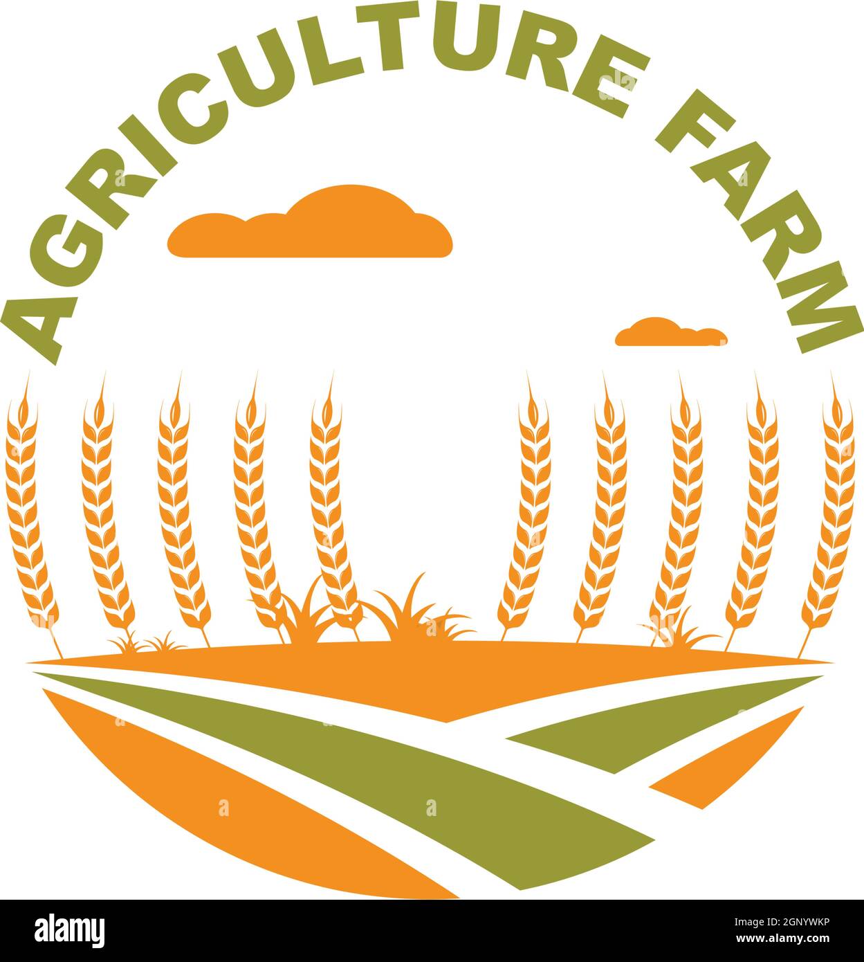 agriculture farm icon logo vector Stock Vector Image & Art - Alamy