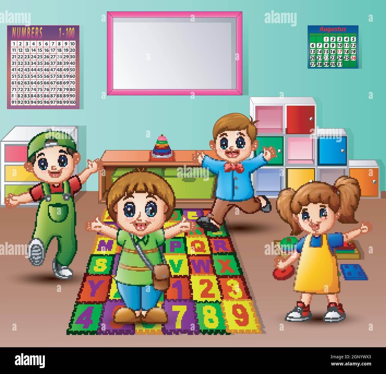 Kindergarten classroom hi-res stock photography and images - Alamy