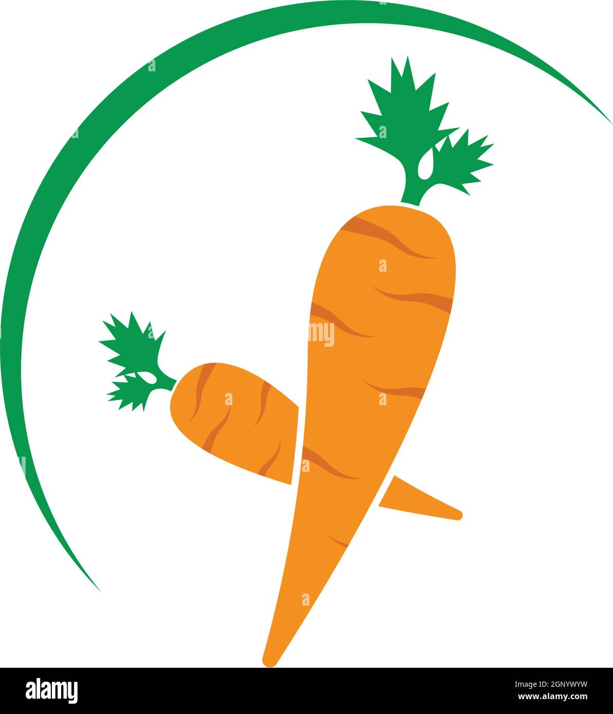 carrot logo icon vector illustration design Stock Vector Image & Art ...