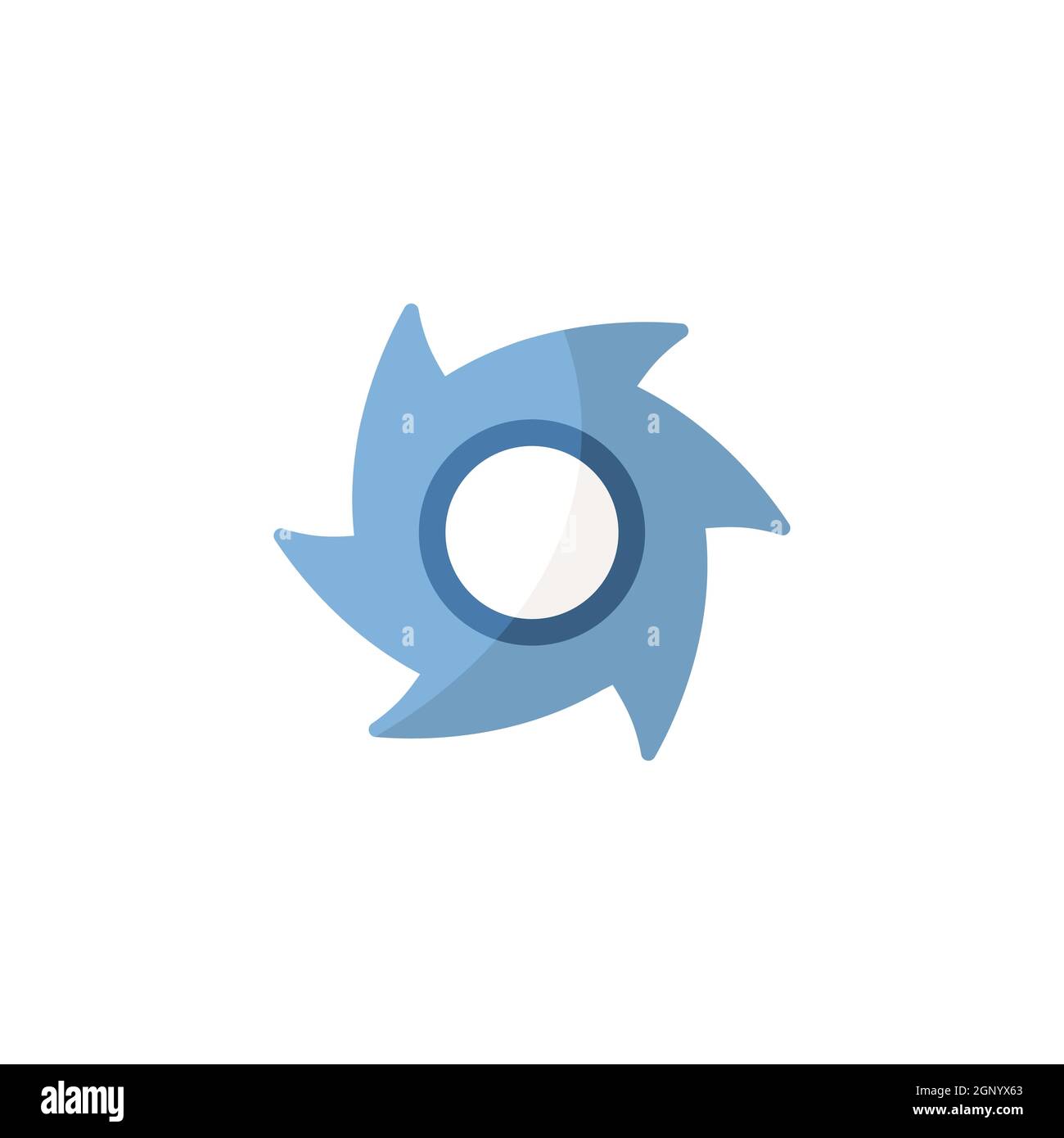 Hurricane. Category three. Flat icon. Isolated weather vector ...