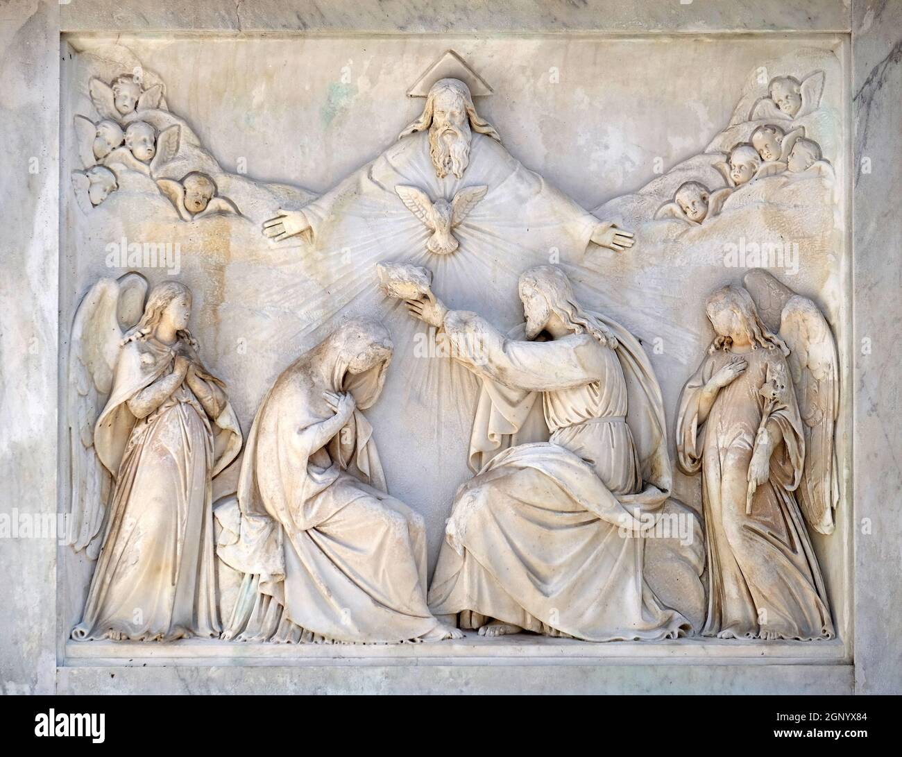 Coronation of the Virgin Mary on the Column of the Immaculate ...