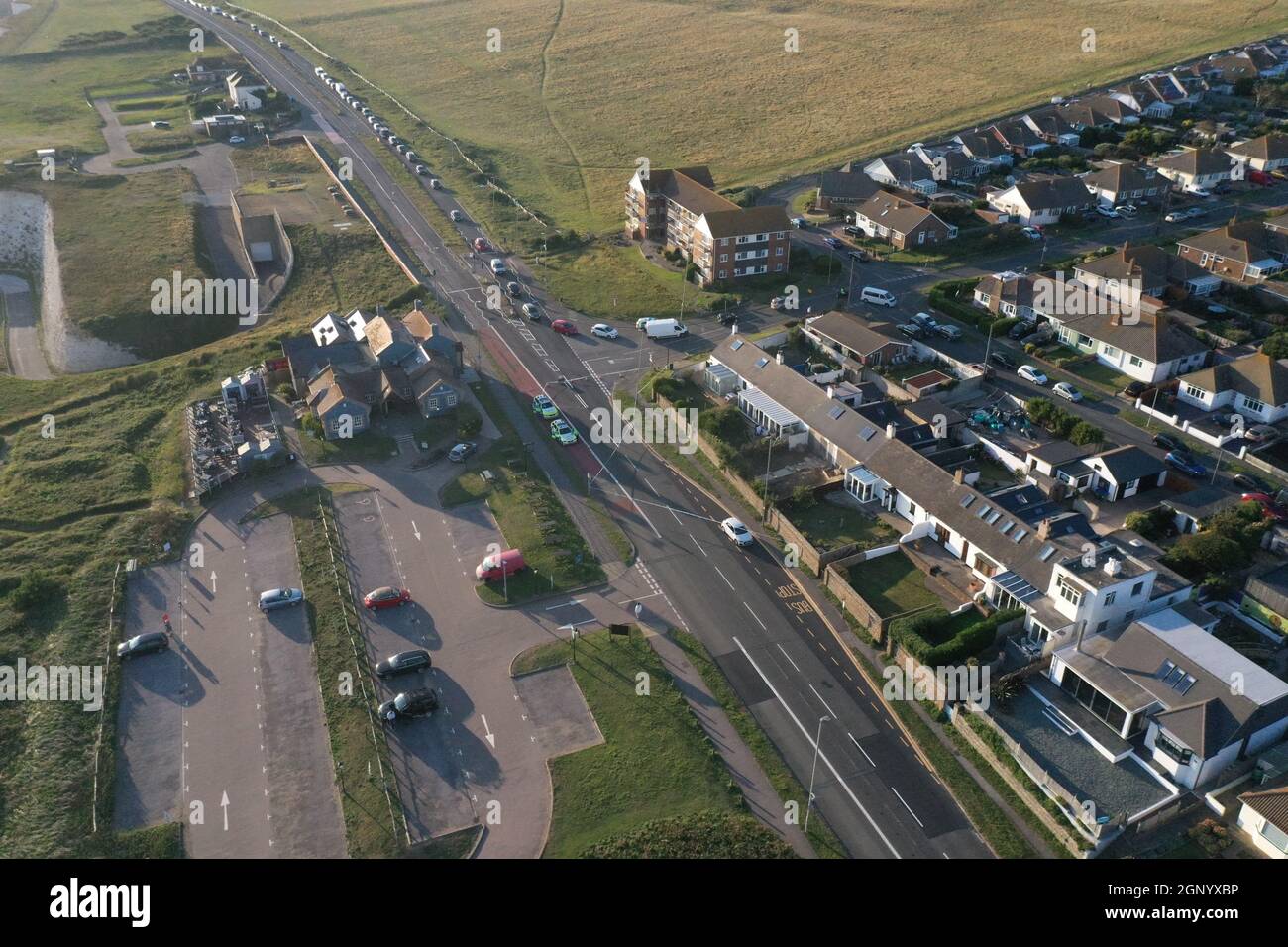Aerial view of Saltdean, Sussex, UK Stock Photo - Alamy