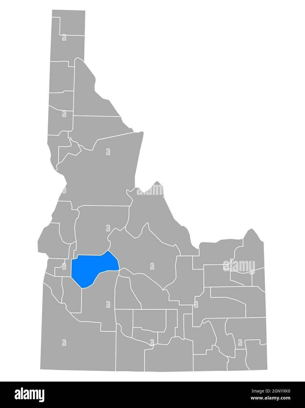 Map of Boise in Idaho Stock Photo - Alamy
