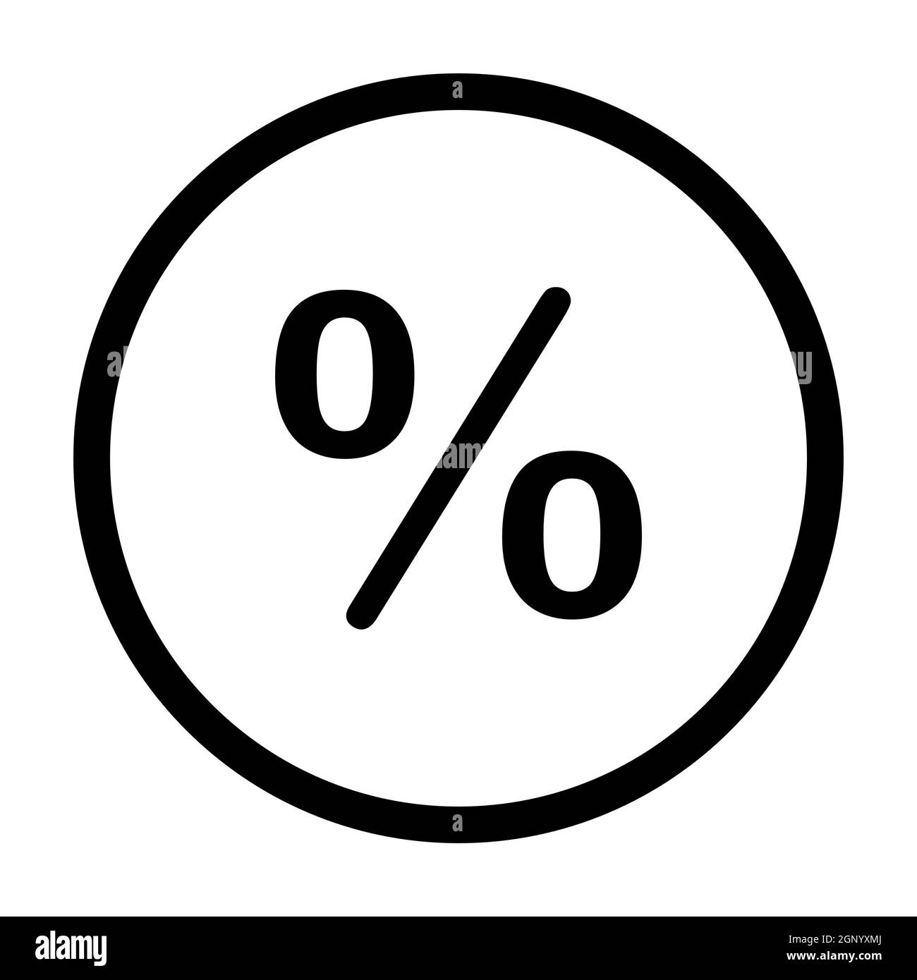 Percent and circle Stock Photo - Alamy