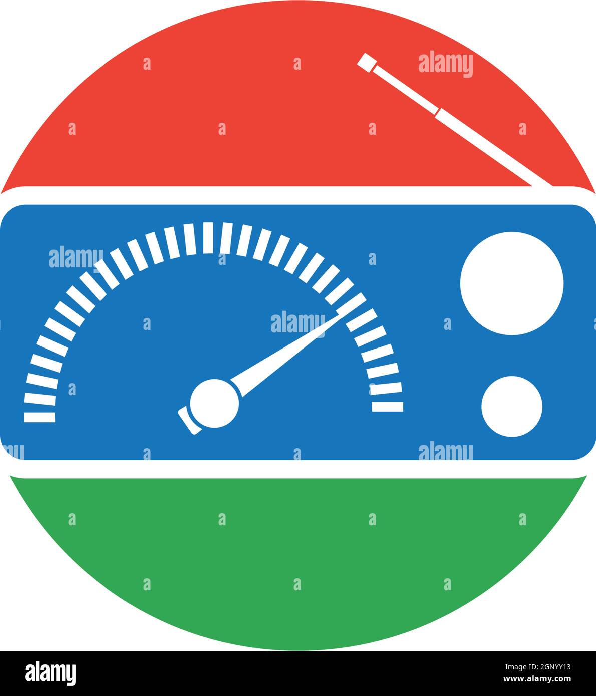 on air radio broadcast logo icon vector illustration Stock Vector Image ...