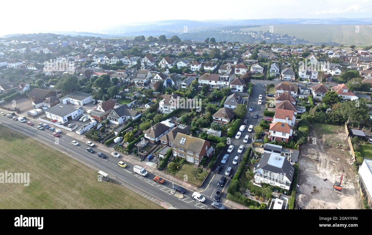 Aerial view of Woodingdean East Sussex Stock Photo - Alamy