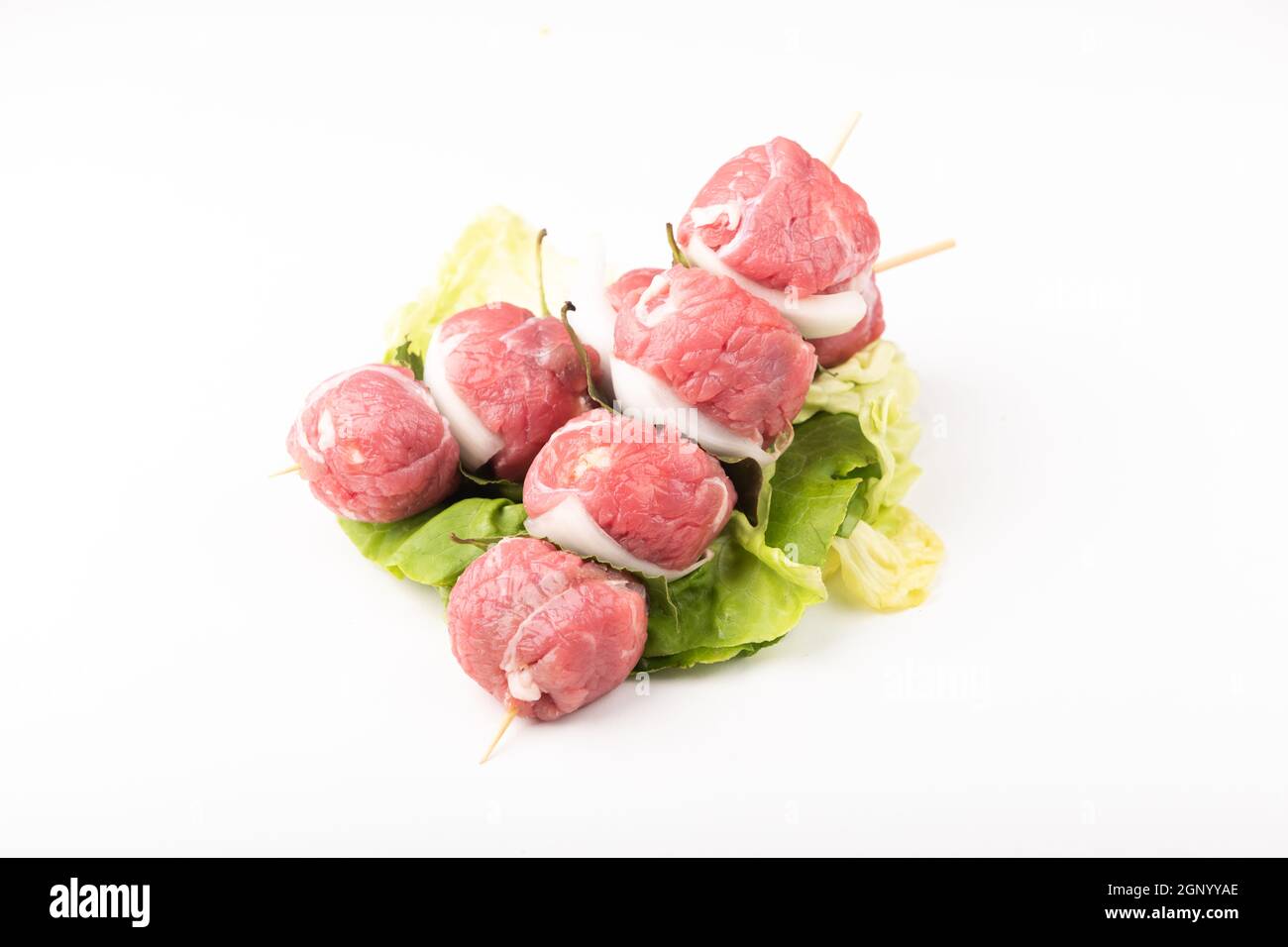 Sicilian meat rolls on white close up Stock Photo - Alamy