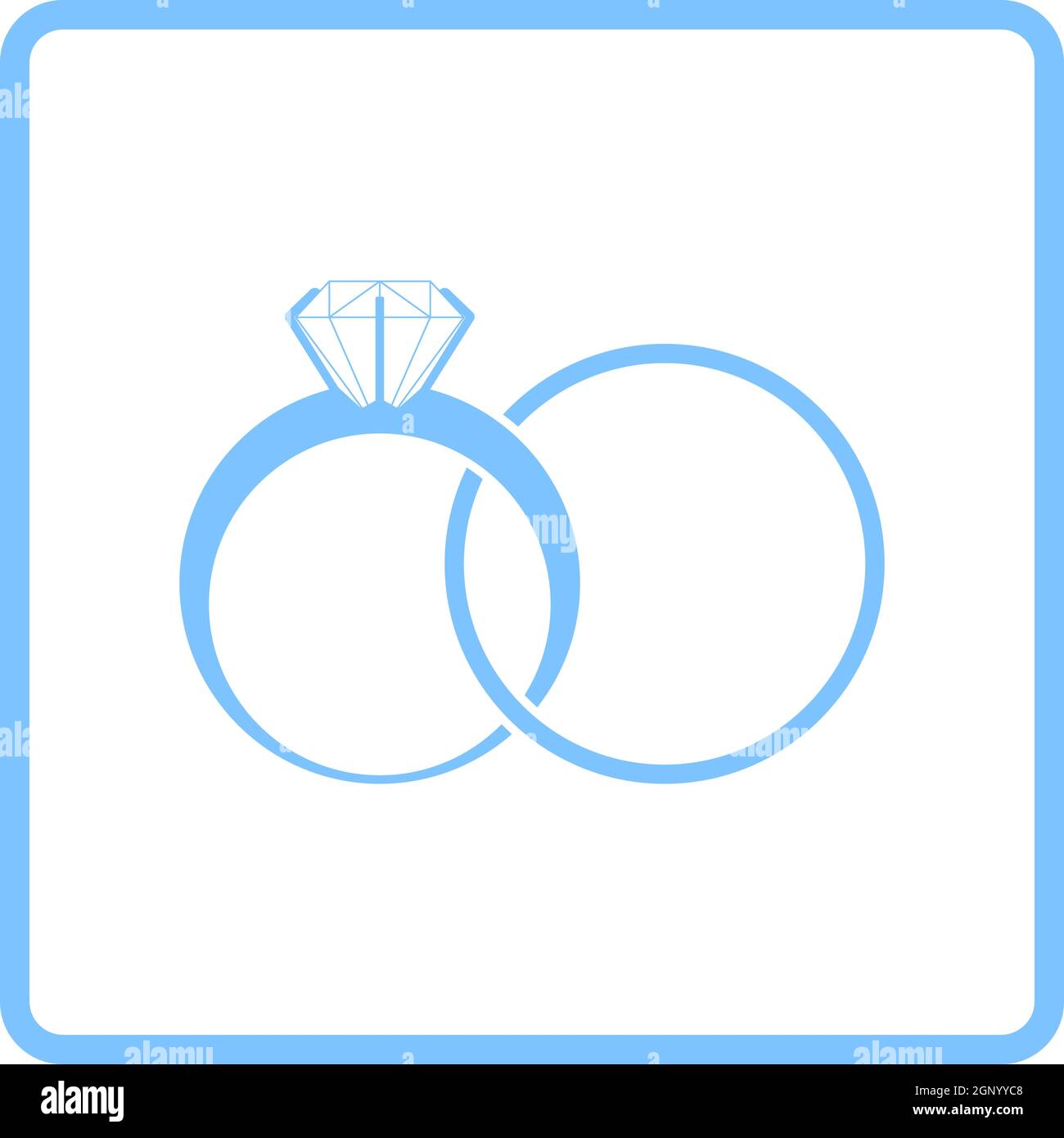 Wedding Rings Icon Stock Vector Image & Art - Alamy