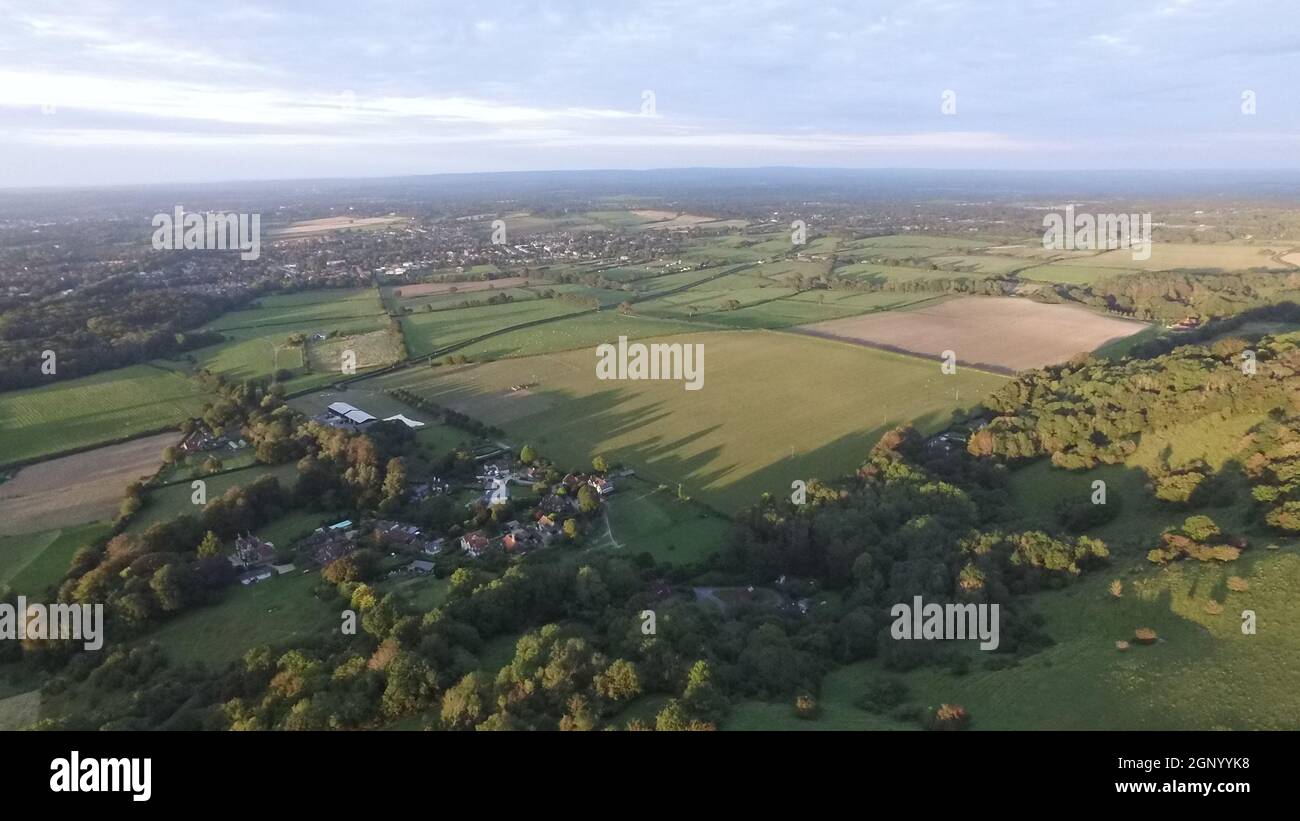 Aerial view of Woodingdean East Sussex Stock Photo - Alamy
