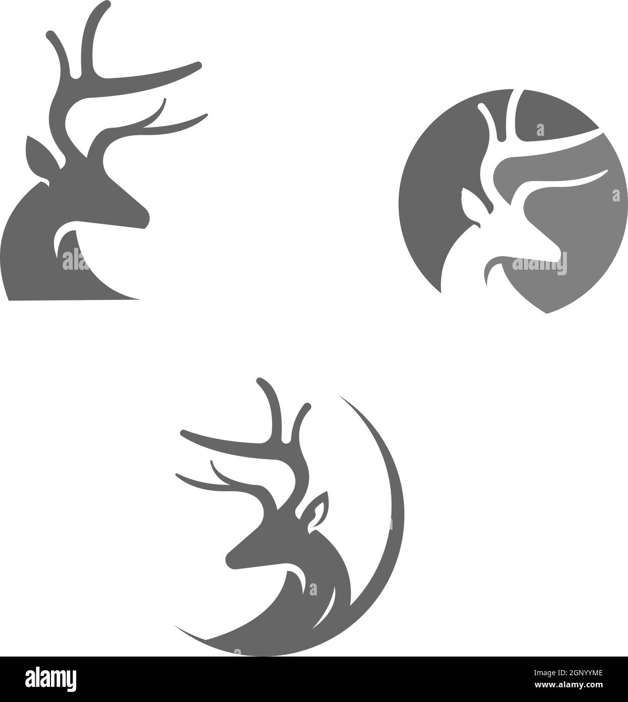 Reindeer logo symbol vector Stock Vector Images - Alamy