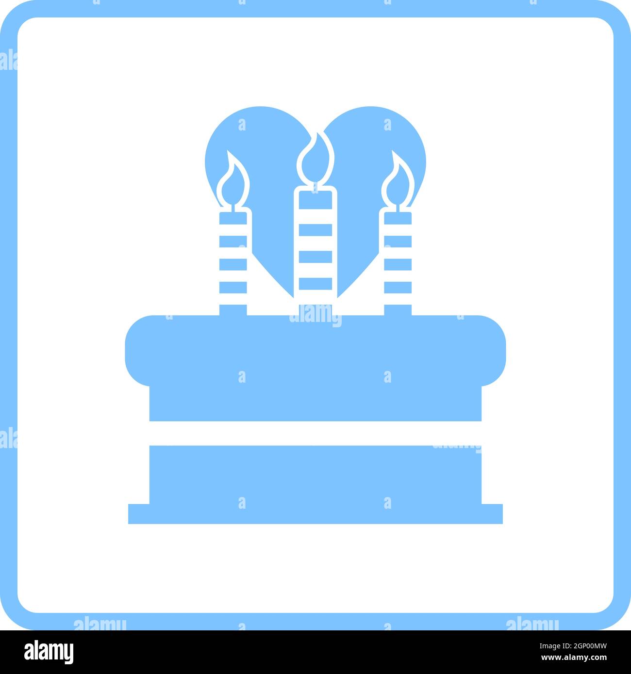 Heart dessert on black Stock Vector Images - Alamy