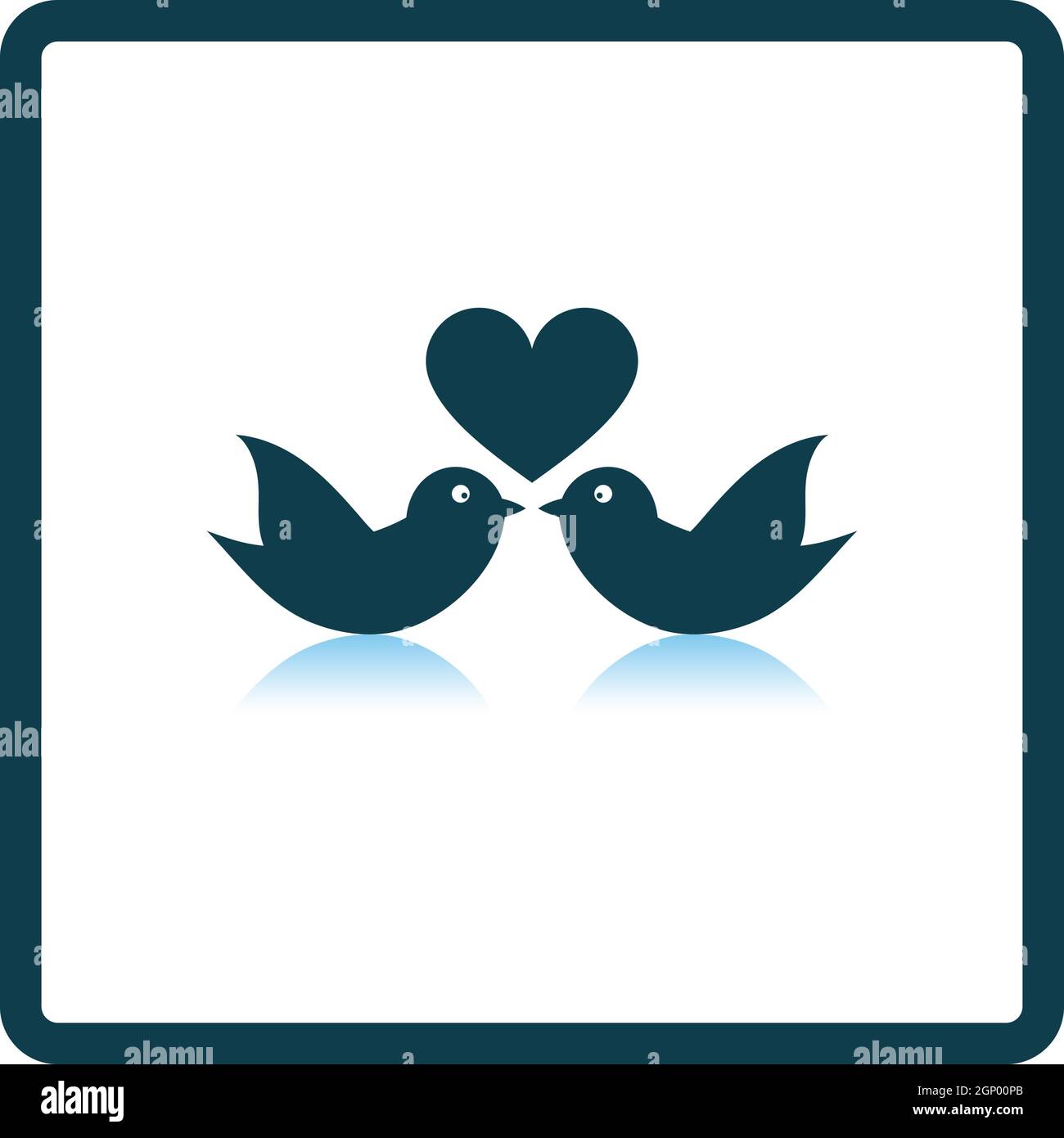 Dove With Heart Icon Stock Vector Image & Art - Alamy
