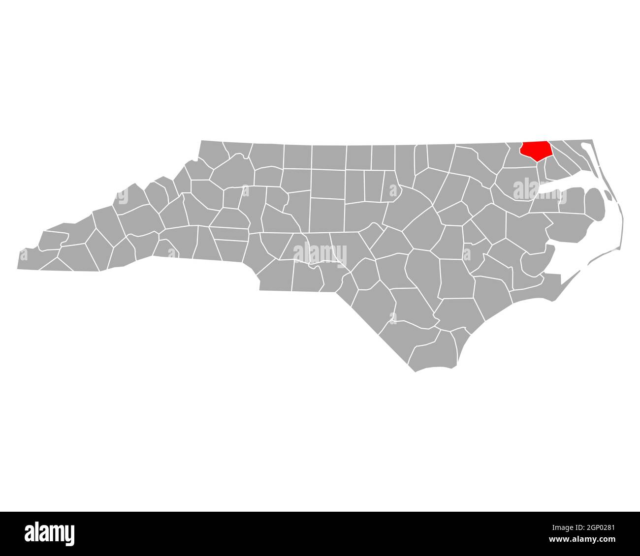 Map of Gates in North Carolina Stock Photo - Alamy