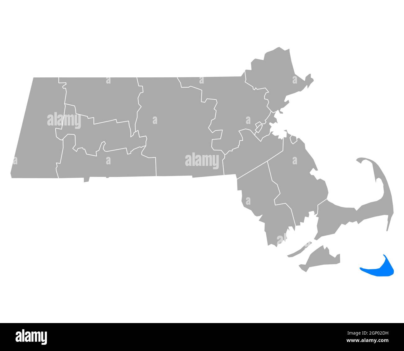 Map of Nantucket in Massachusetts Stock Photo - Alamy