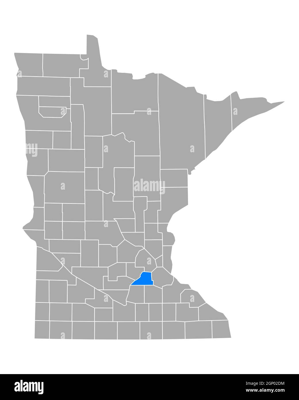 Map of Scott in Minnesota Stock Photo - Alamy