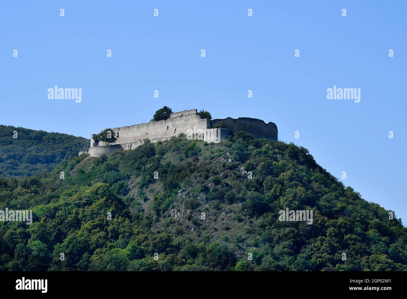 Austria, old castle ruin Heimburg aka Hainburg castle Stock Photo - Alamy