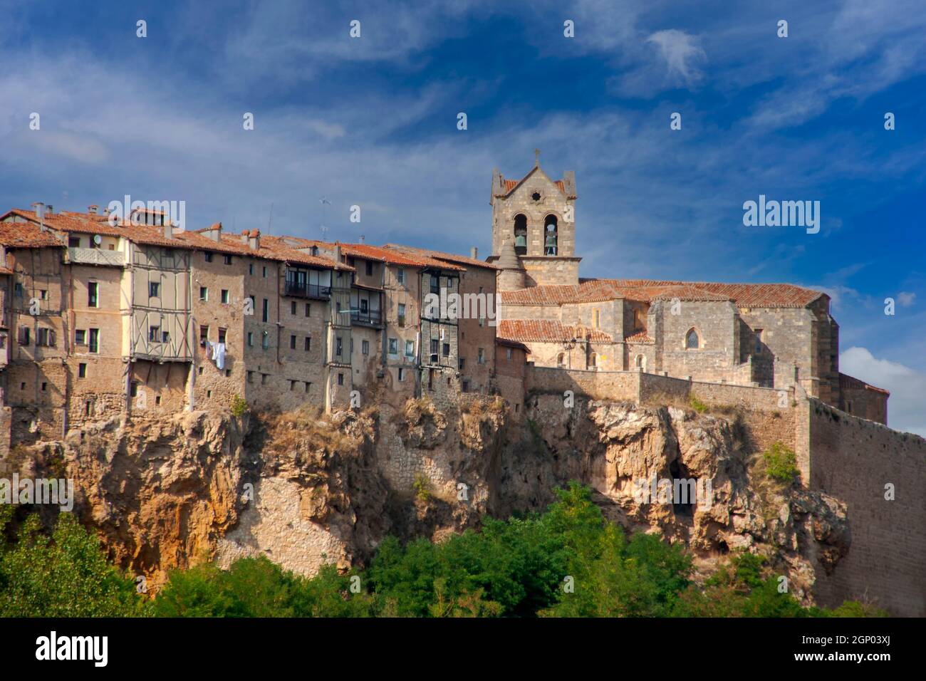 beautiful medieval municipality of Frias in the province of Burgos ...