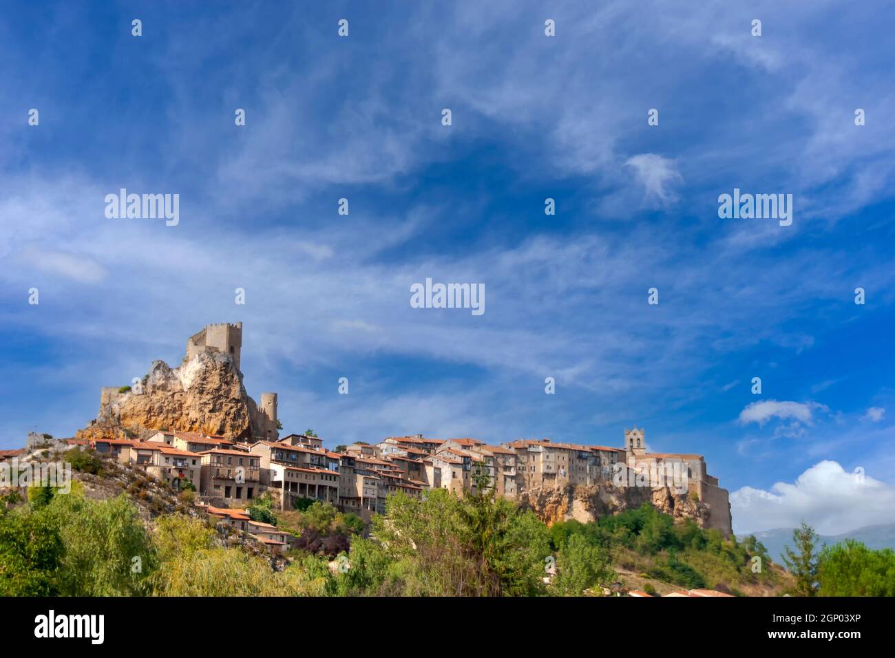 beautiful medieval municipality of Frias in the province of Burgos ...