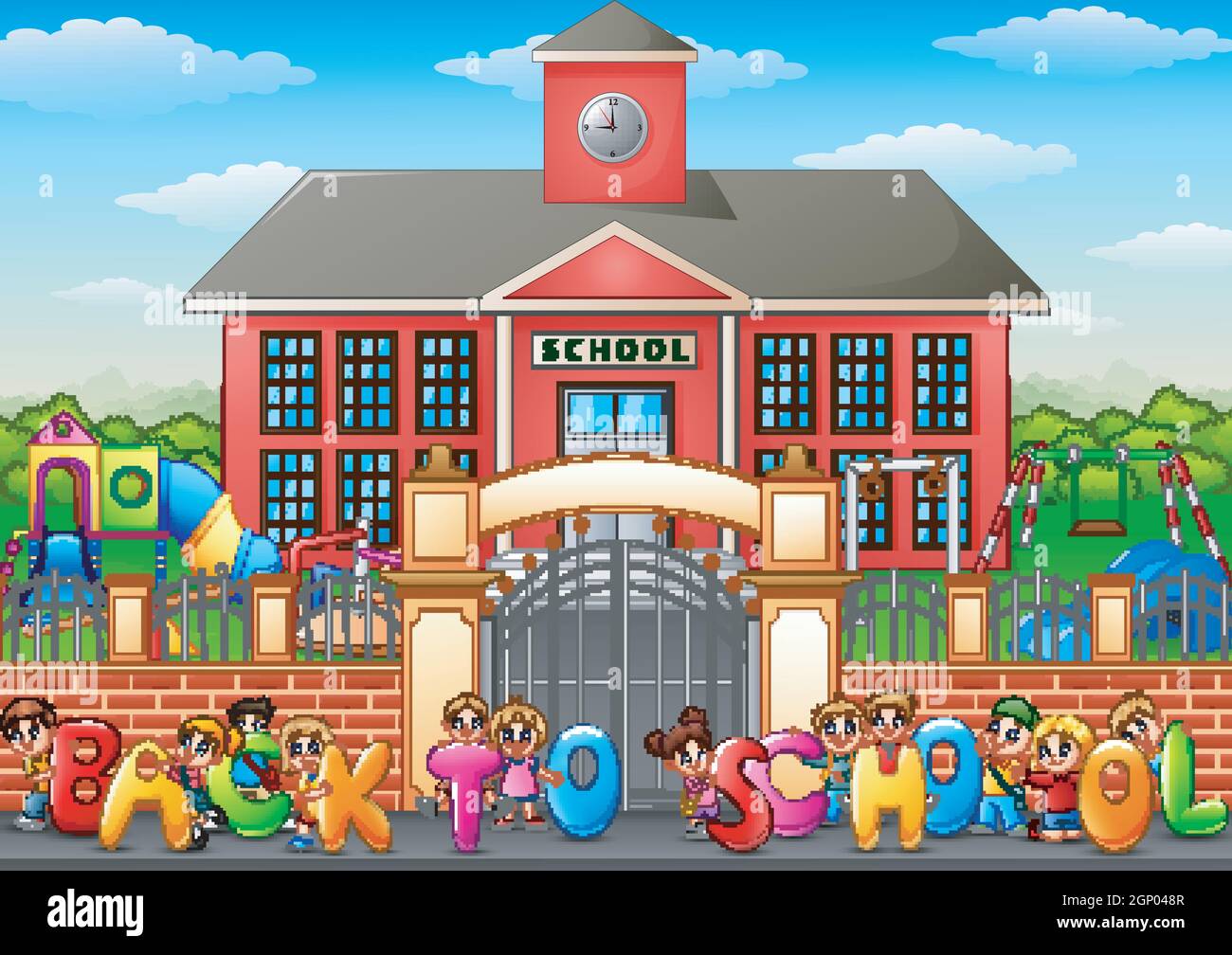 Clipart School Gate