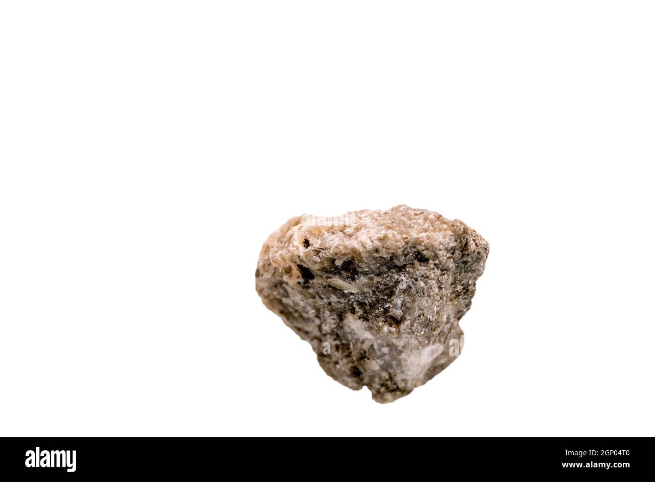Colemanite on a white background Stock Photo - Alamy