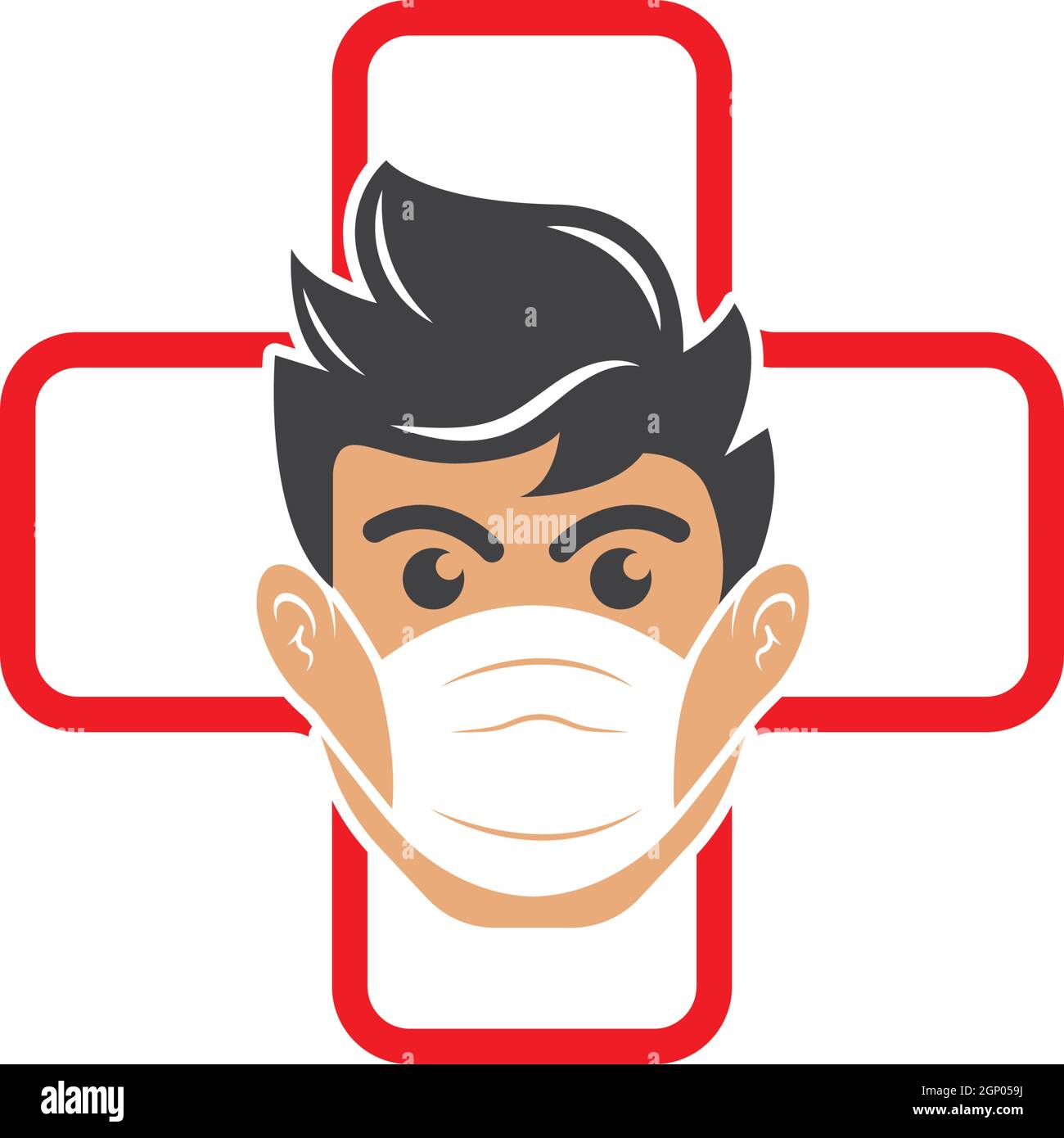 face man using pollution mask vector Stock Vector Image & Art - Alamy