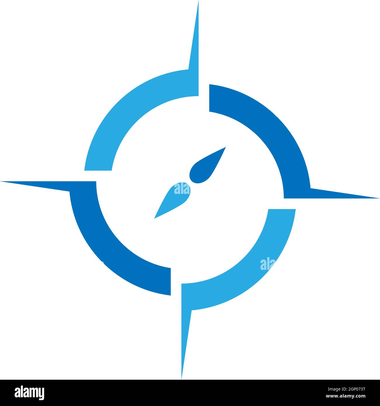 Compass logo template hi-res stock photography and images - Alamy