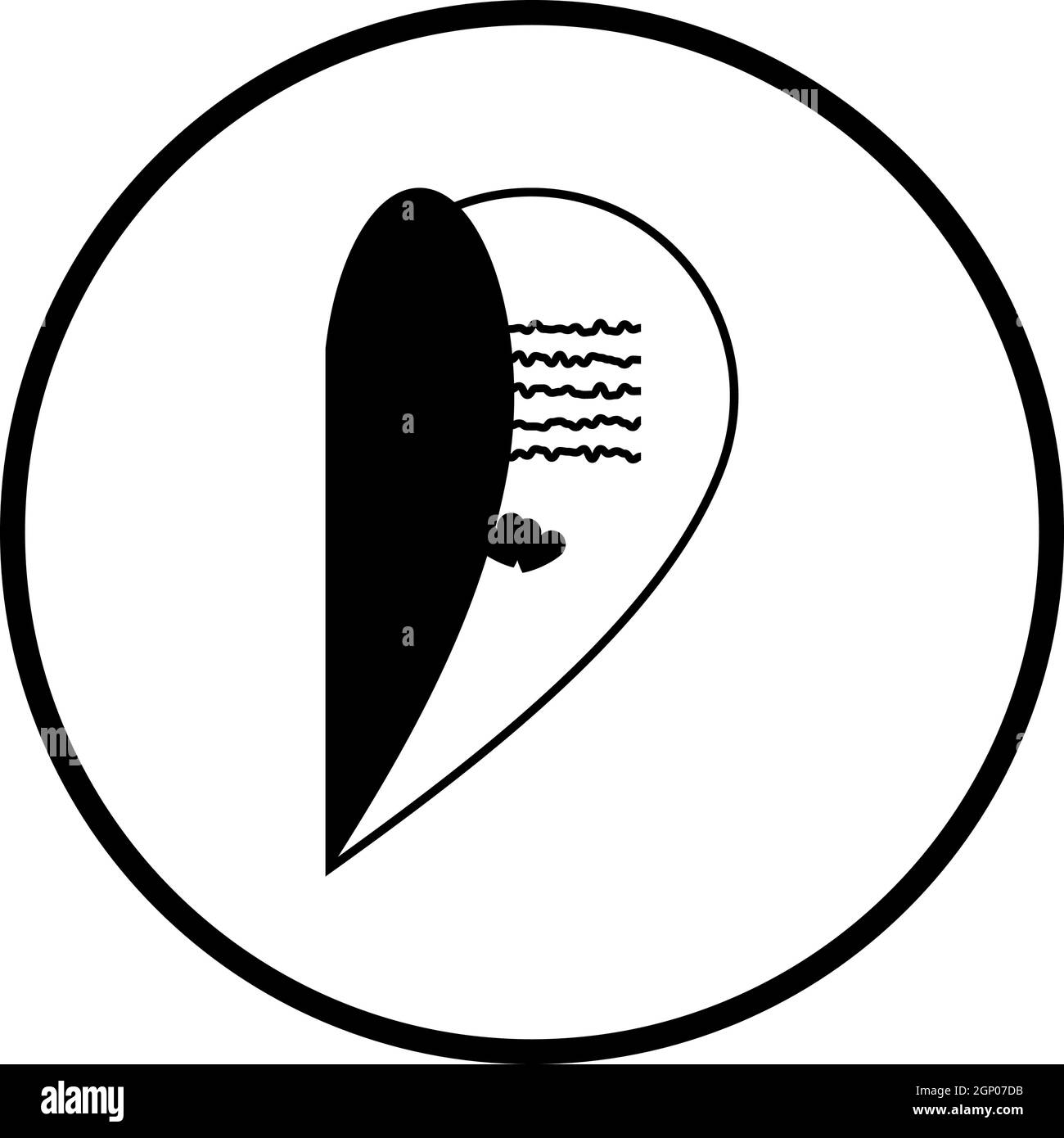 Valentine card isolated Black and White Stock Photos & Images - Alamy