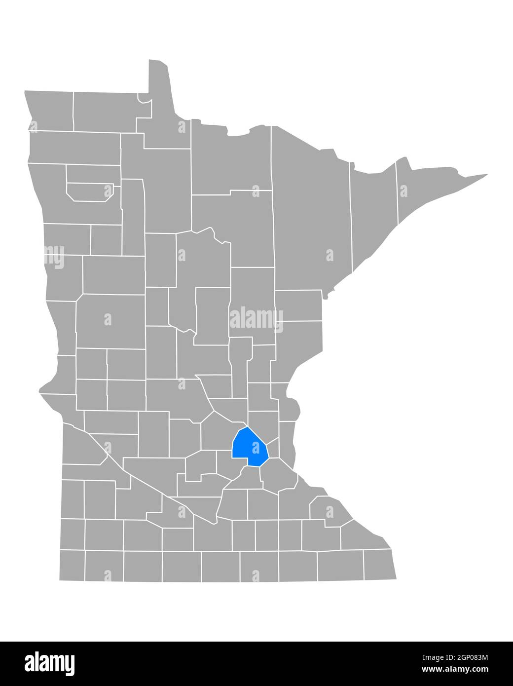 Map of hennepin hi-res stock photography and images - Alamy