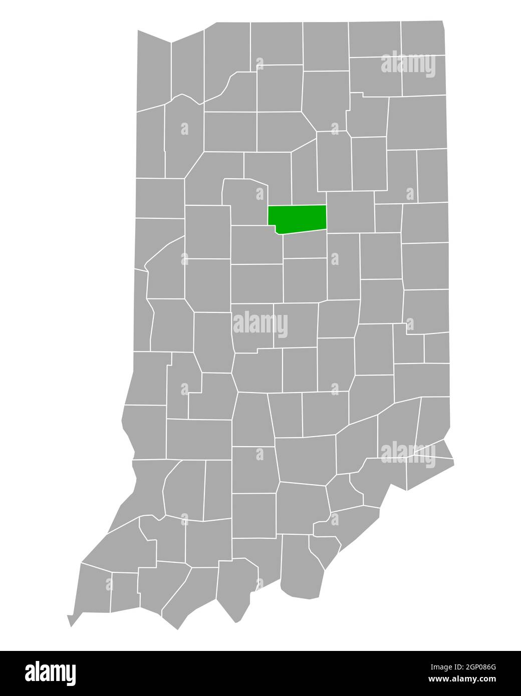 Map of Howard in Indiana Stock Photo - Alamy