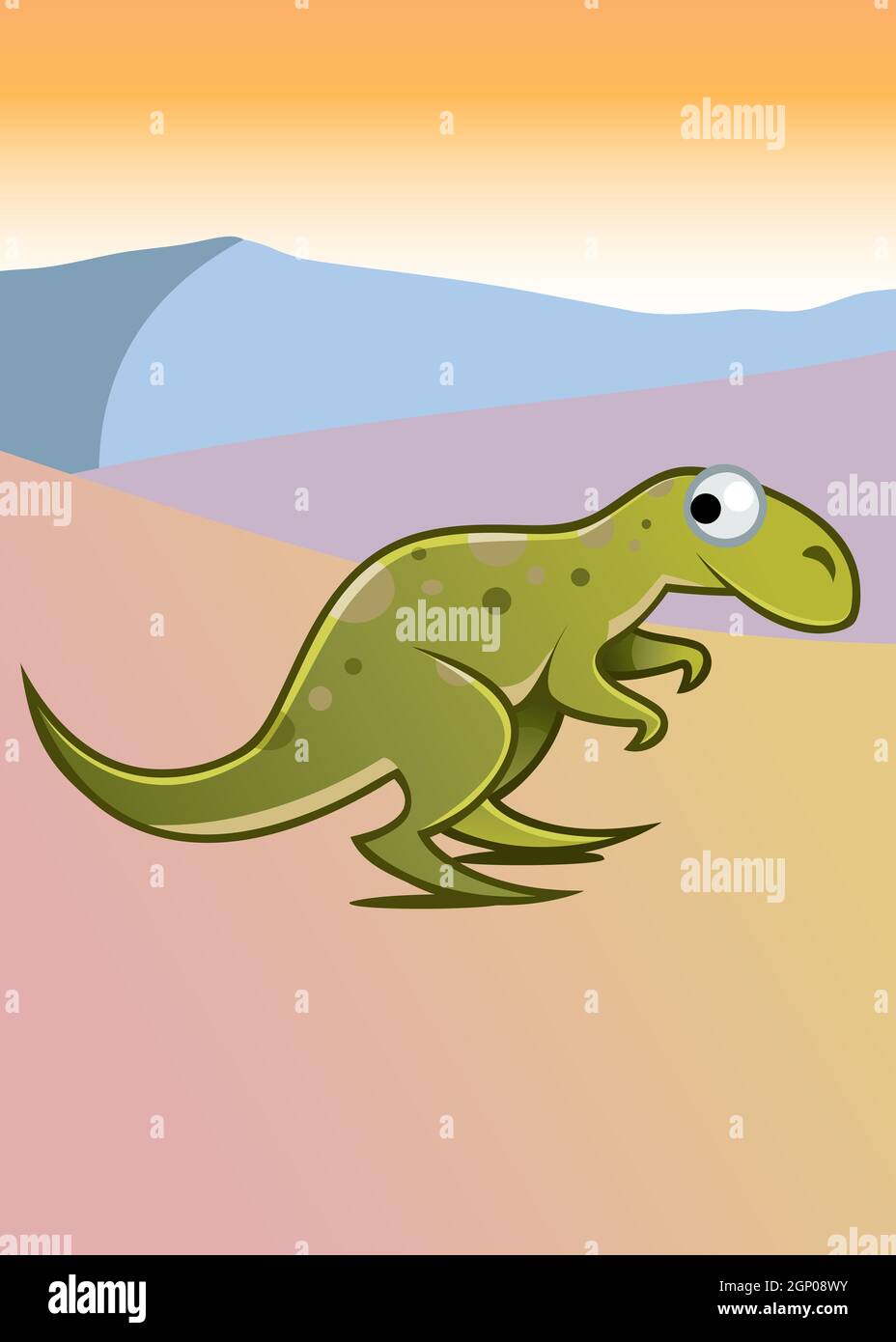 Cartoon-style illustration for kids - Dinosaur Stock Photo - Alamy