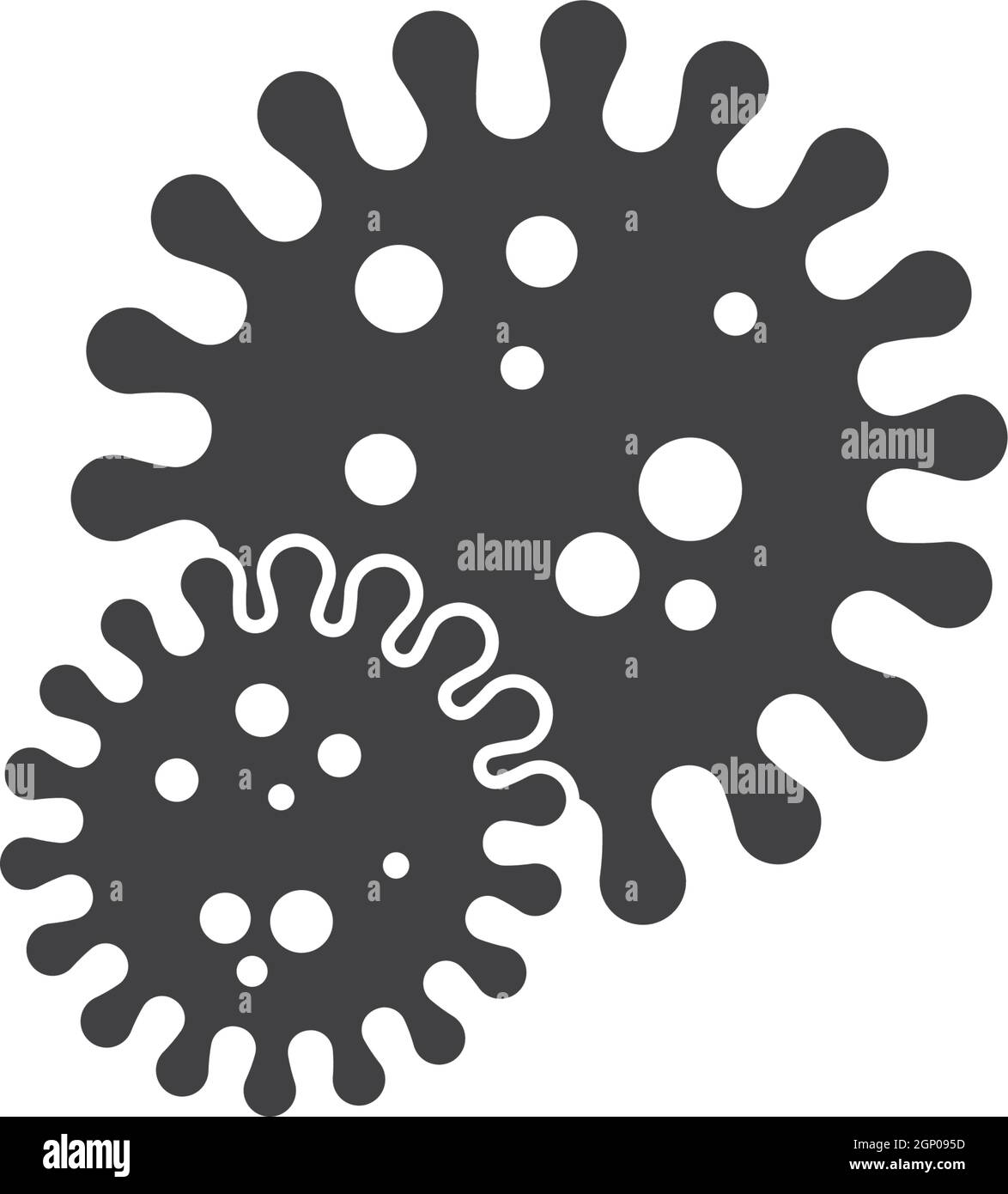 virus and bacteria icon vector illustration design Stock Vector Image ...
