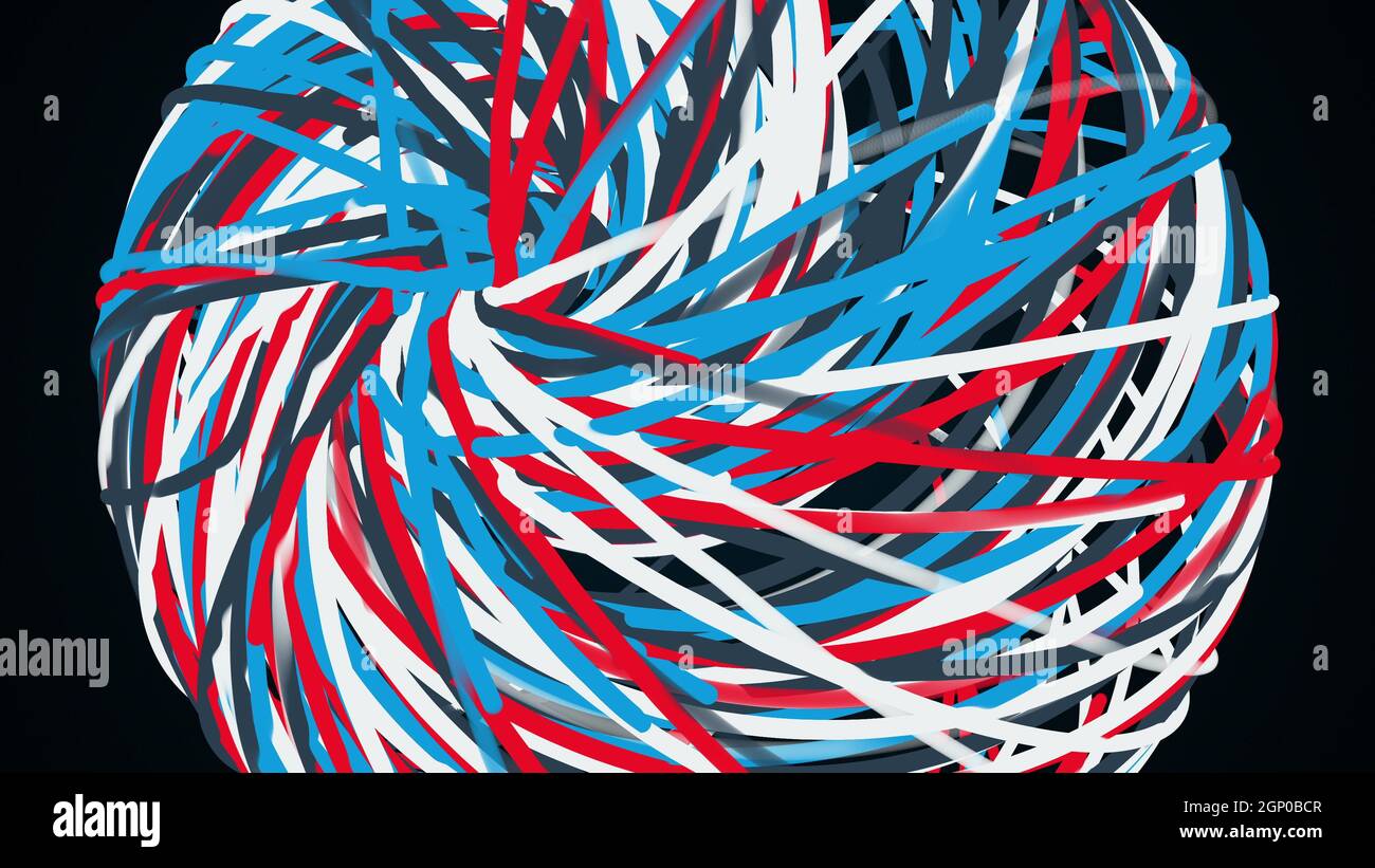 Abstract 3d ball moving threads hi-res stock photography and images - Alamy