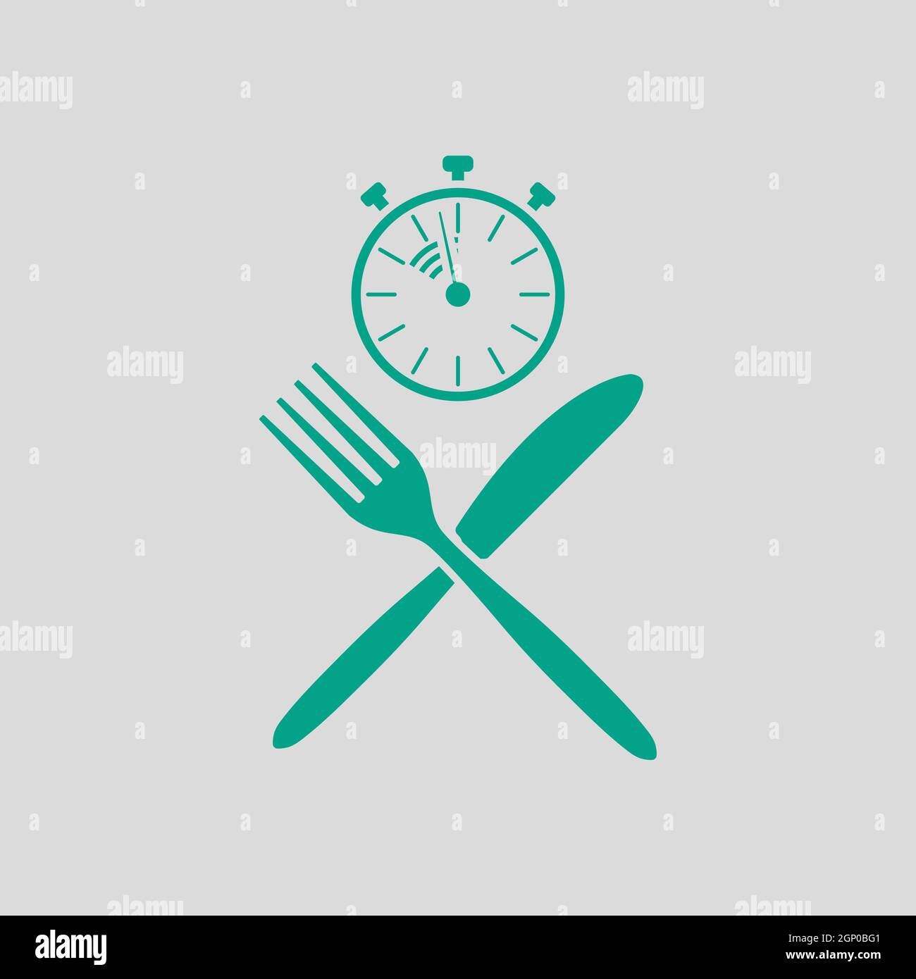 Vector black icon lunch time hi-res stock photography and images - Alamy
