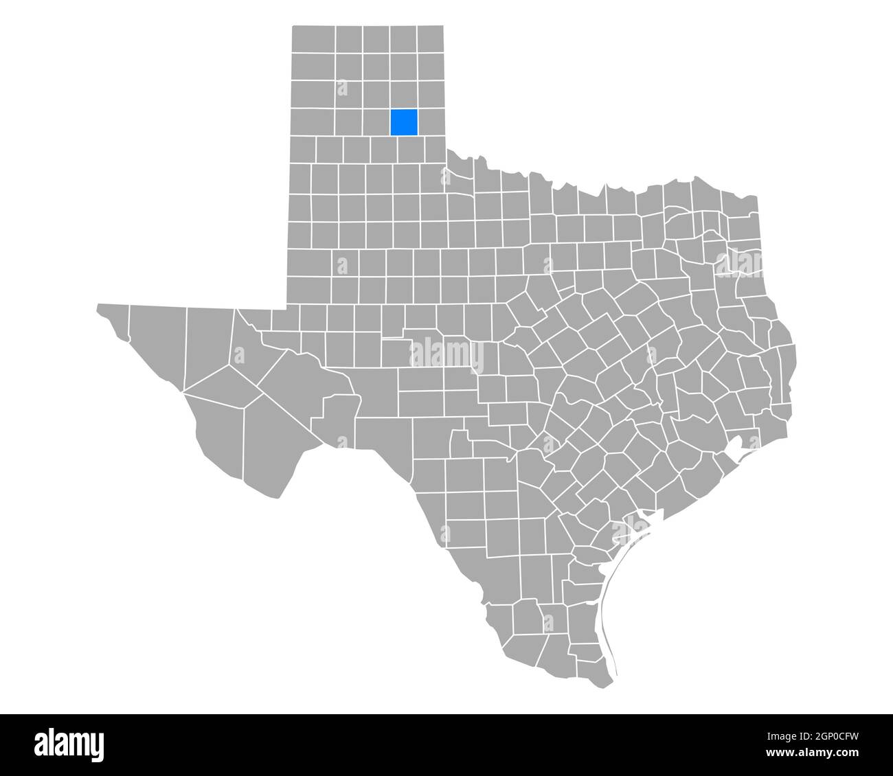 Map of Donley in Texas Stock Photo - Alamy