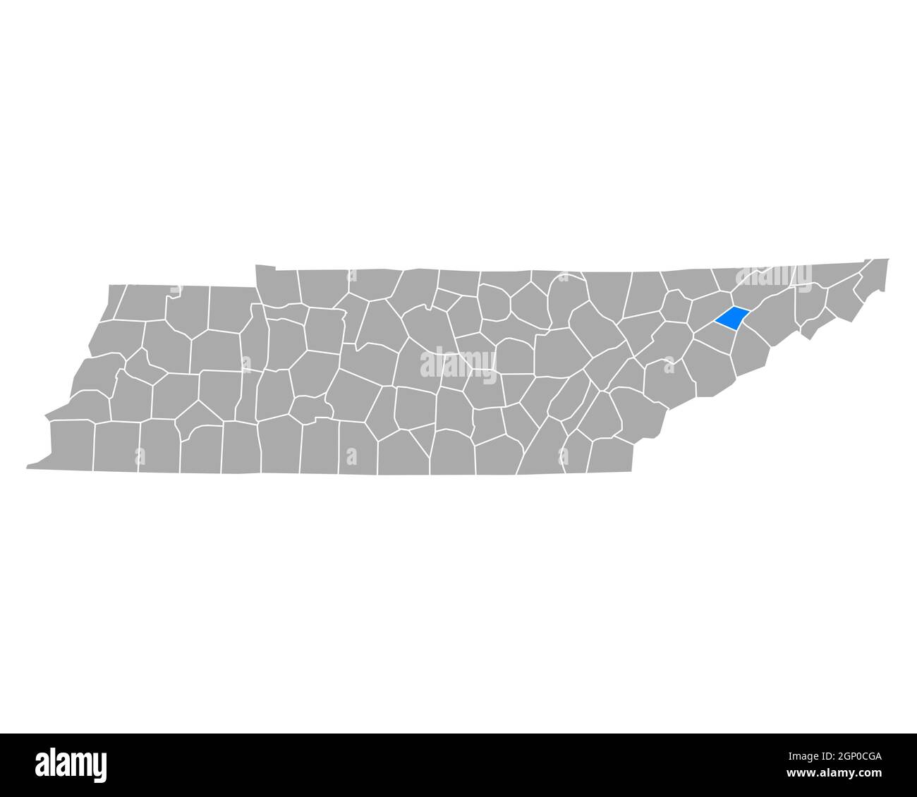 Map of Hamblen in Tennessee Stock Photo - Alamy