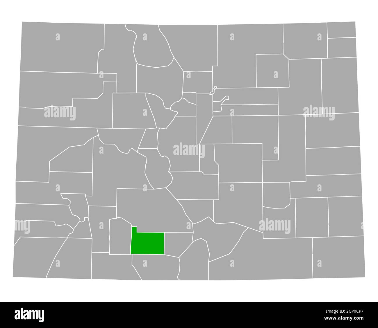 Map of Rio Grande in Colorado Stock Photo - Alamy