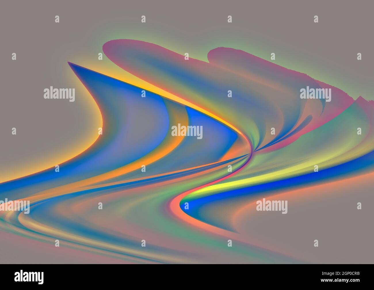 waves moving on in a soft curve Stock Photo - Alamy