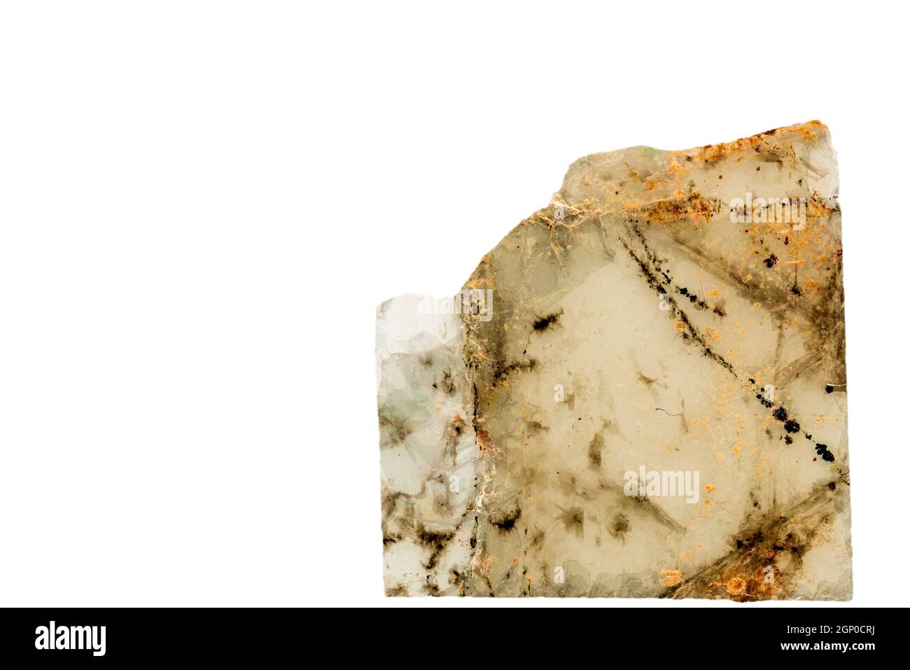 Biotite in a closeup on white background Stock Photo - Alamy