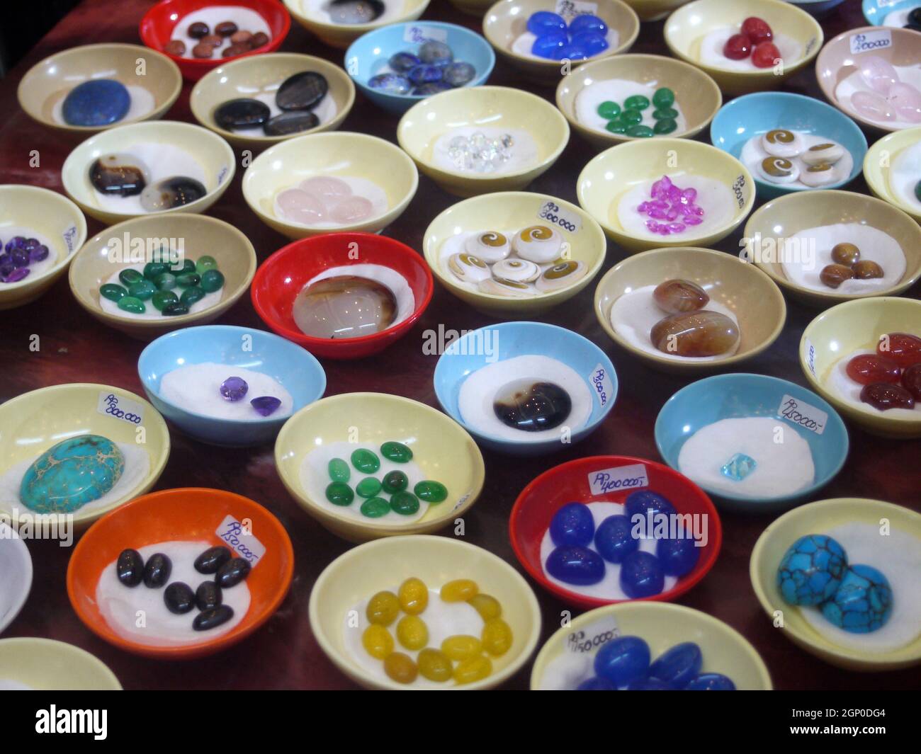 photo of a collection of gemstone of various colors and various shapes ...