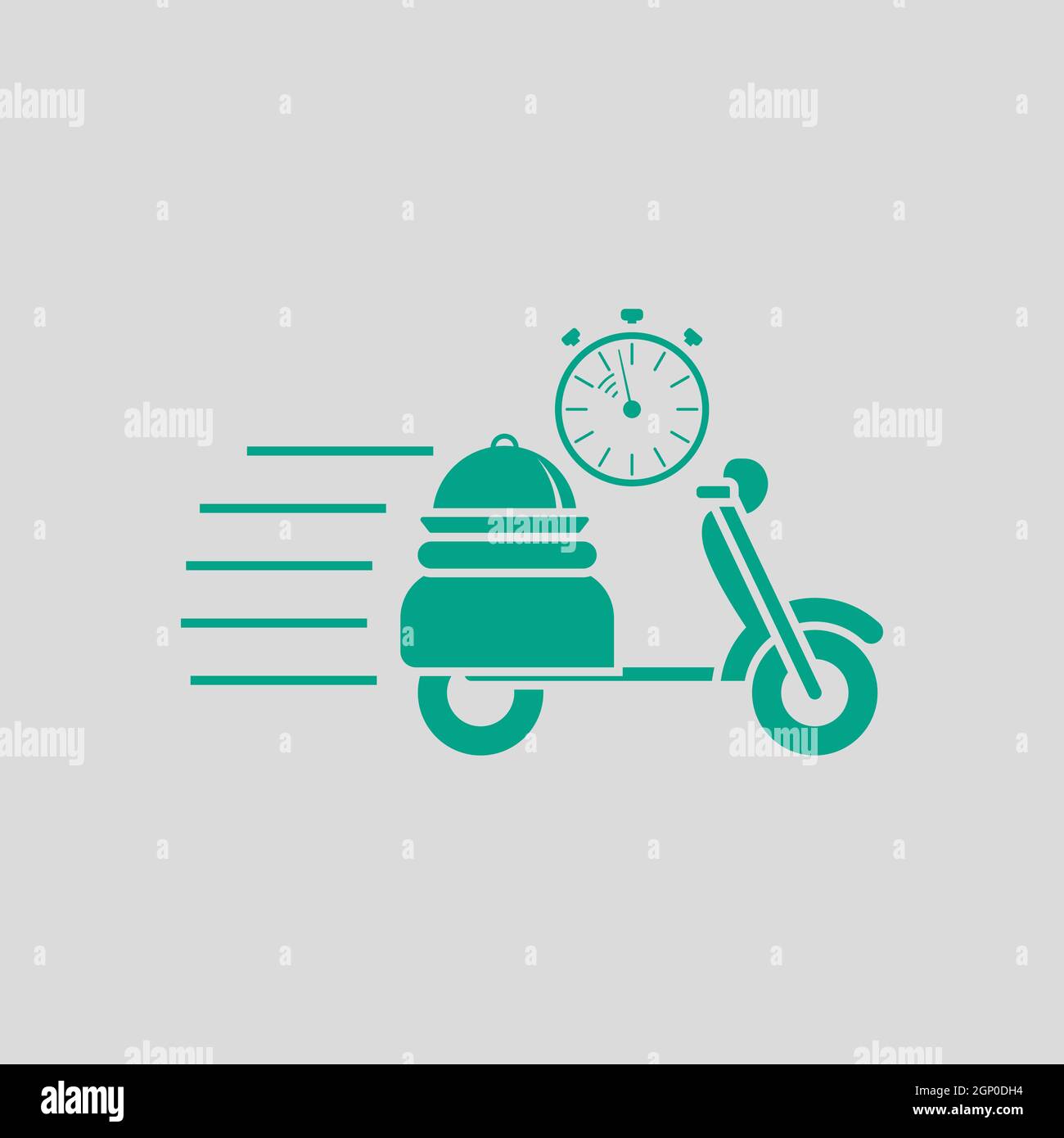 Food delivery man green Stock Vector Images - Alamy