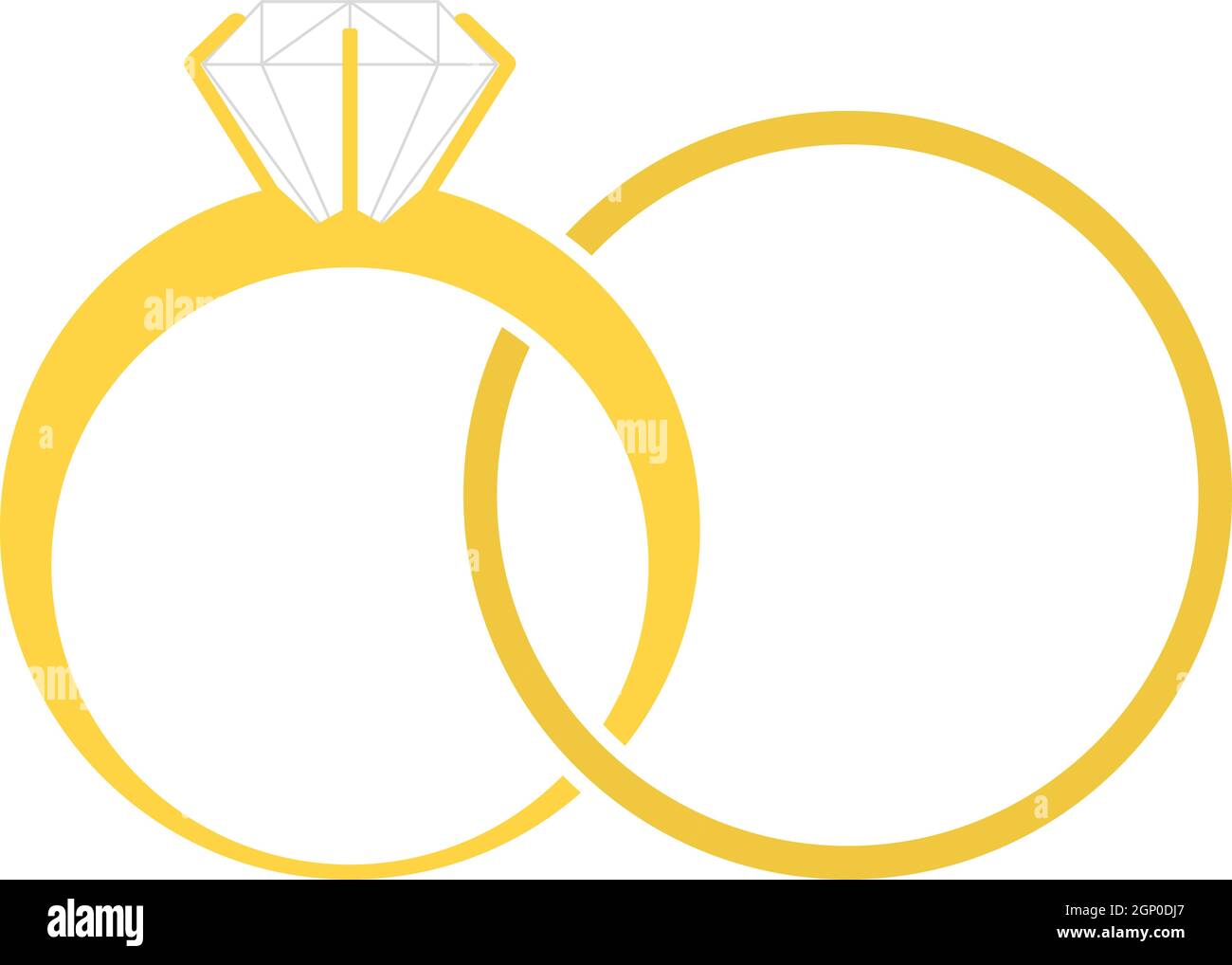 Silver gold rings Stock Vector Images - Alamy